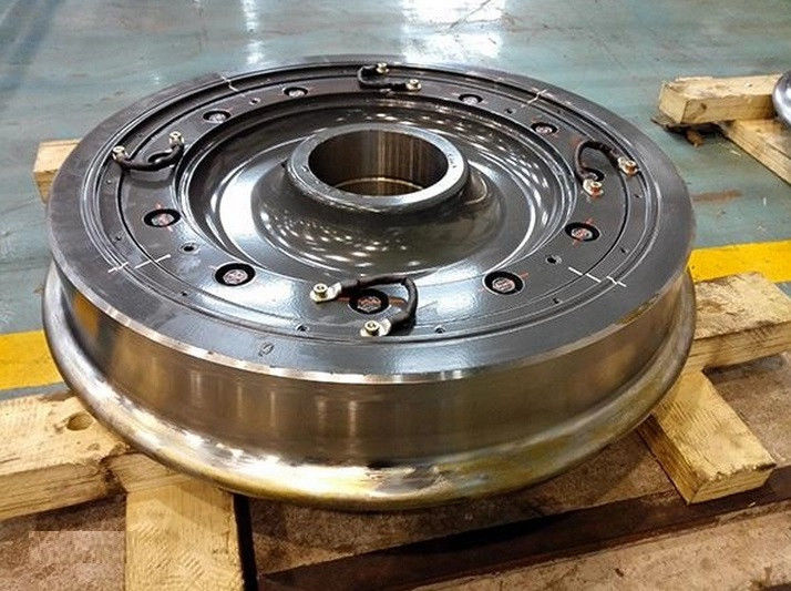 Urban Light Rail Vehicle Resilient Wheels 700mm For Rail Speed Under ...