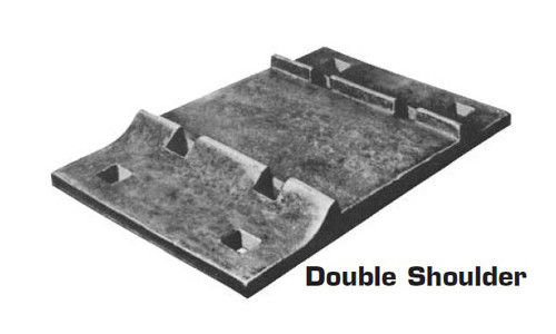 Double Shoulder Base Plates Sole Plate In A Crane Rail Or Track Support ...