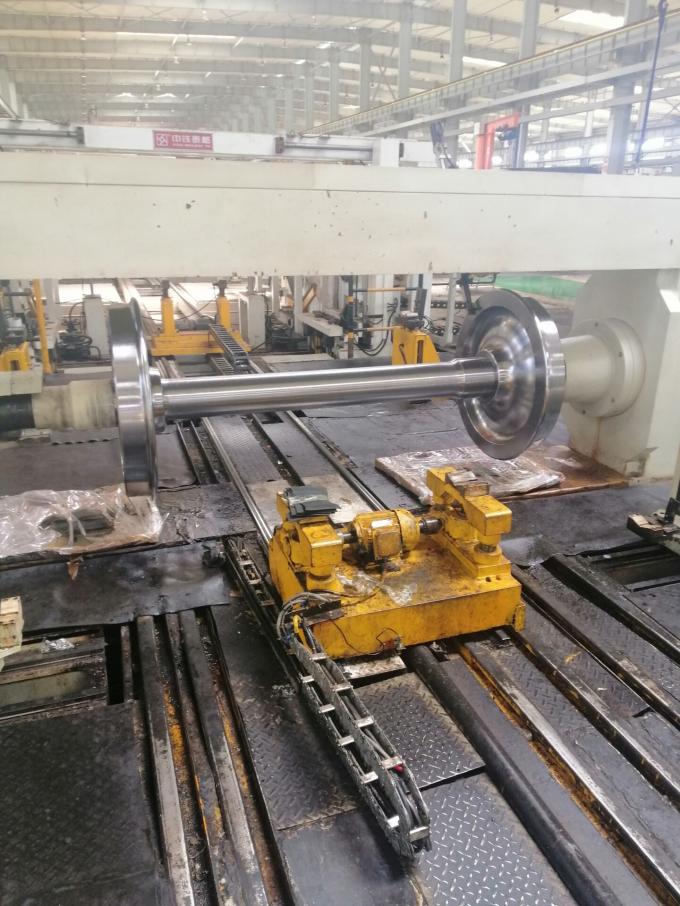 Bogie Locomotive Train Wheels , Rail Wheel Set ER7 ER8 ER9 Material