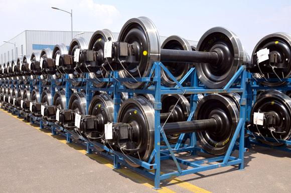 45 Steel Single Flanged Rail Wheels , Railroad Steel Wheels For 900mm ...