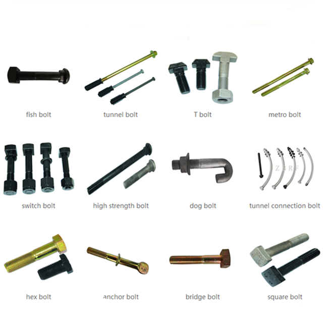 M24 Railway Track Fasteners , OEM Black Square Head Lag Screws 8.8 Grade