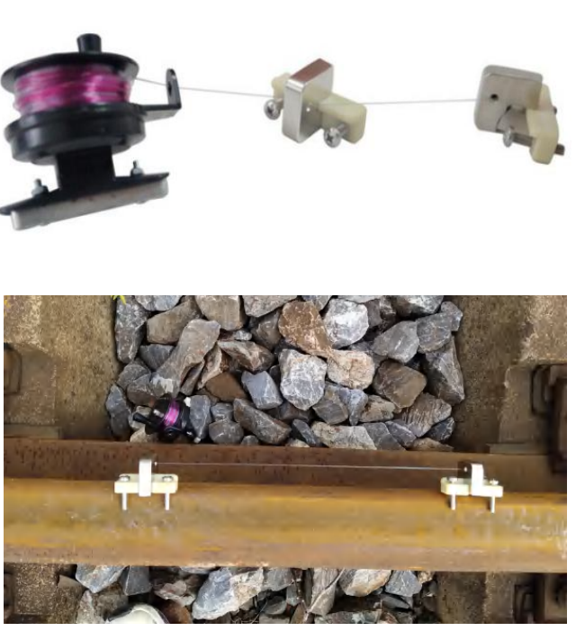 Measuring Range of 50m Rail Curve Measuring Tools String line rail ...