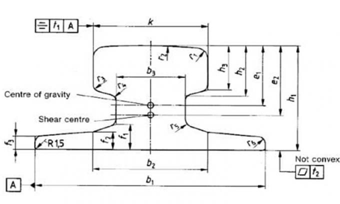High Quality DIN536 A45 Steel Crane Rail ISO Certificated