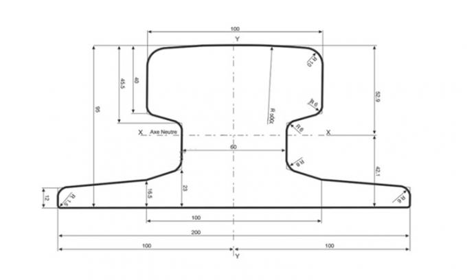 Din 536 A100 Steel Crane Rail For Sale