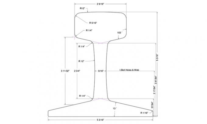 85-LB/YD ASCE Crane Rail For Sale