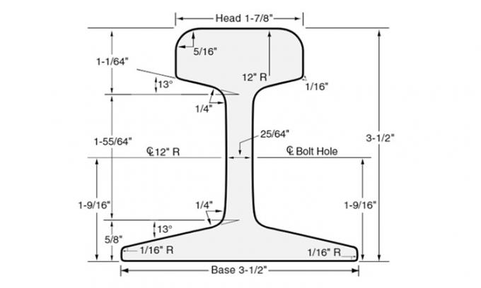 Flat Bottomed 35 Lb Narrow Gauge Rail for Sale